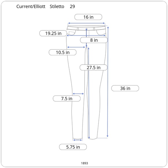 Current/Elliott | Jeans | Current Elliott The Stilleto Skinny Rose Jean ...